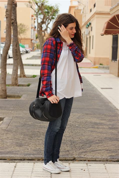 Plaid Shirtjeansconverse