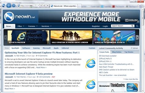 internet explorer 9 beta now available for download neowin
