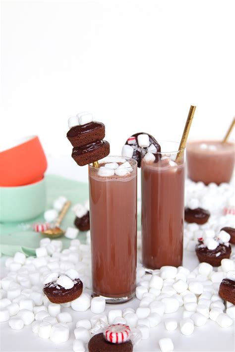 Mini Peppermint Hot Chocolate Donuts