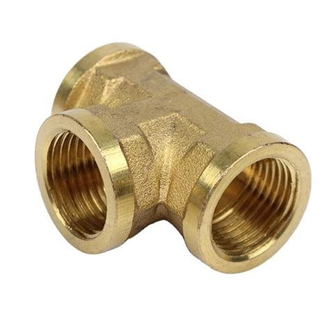 99 Copper Pipe Equal Tee Female Npt 3000 C70600 Brass Casting Pipe Brass Threaded Fittings