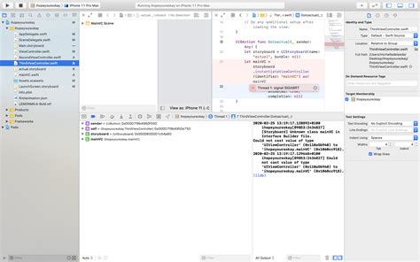 Ios Could Not Cast Value Of Type Uiviewcontroller To Namemainvc