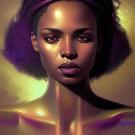 Hauntingly Beautiful Nubian Woman · Creative Fabrica