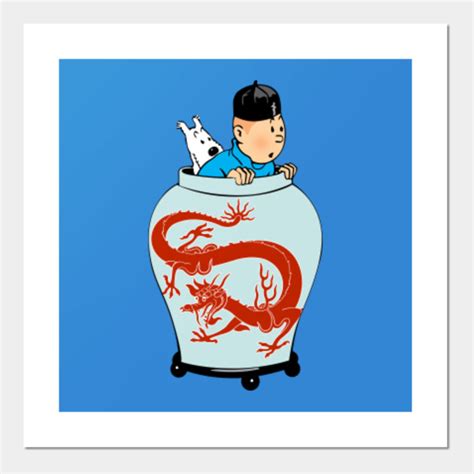 Tintin Blue Lotus The Adventures Of Tintin Posters And Art Prints TeePublic