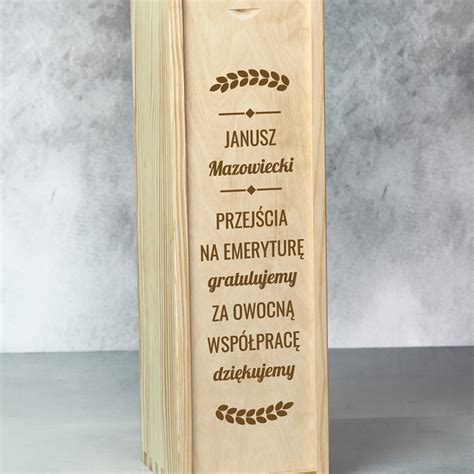 Podziękowanie dla Emeryta za Współpracę skrzynka