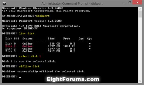 Disk Set As Offline Or Online Windows 8 Help Forums