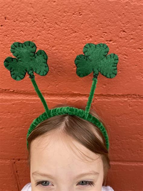 St Patricks Day Headband And Hair Clip 5 Out Of 4 Patterns