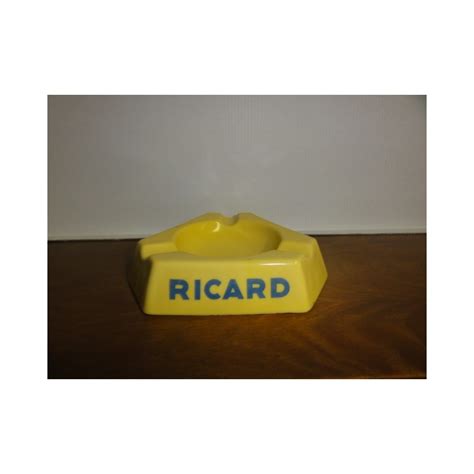CENDRIER RICARD JAUNE