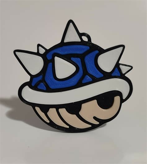Free Stl File Spike Shell Super Mario Key Chain 🐚・3d Printable Design To Download・cults