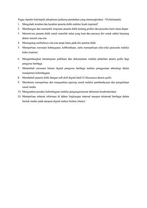 Aksi Nyata T2 Pk I Mata Kuliah Proyek Kepemimpinan I Ppg Prajabatan