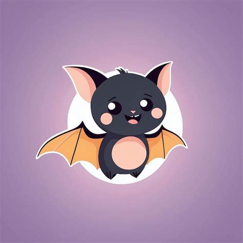 Premium Photo Cute Kawaii Bat Cartoon Illustration