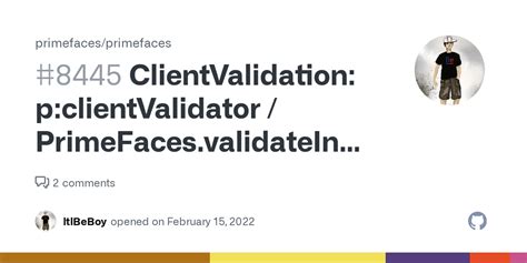 Clientvalidation P Clientvalidator Primefaces Validateinstant Does