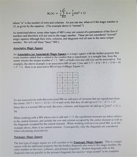Solved Assignment 6 Magic Squares Assignment 6 Magic