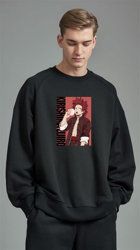Boku No Hero Academia Kirishima Eijiro Sweatshirt Mha Anime Cotton For