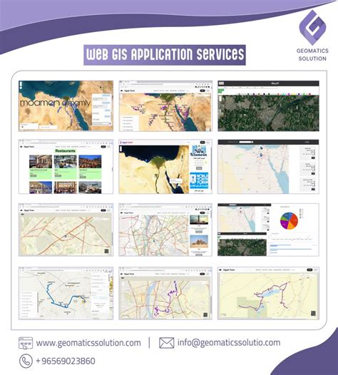 ‏web Gis And Gis Mobile Application For Your Business كثير من المشاريع الخاصة بالجيوماتكس فى