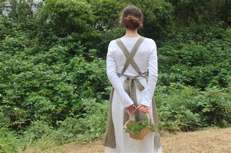 Handmade Linen Apron Dress The ‘pinafore Apron Two Doors Down