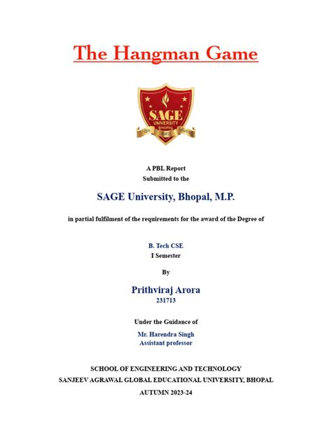 Pbl Report Autumn 2023 2024 Pdf Computer Programming Learning