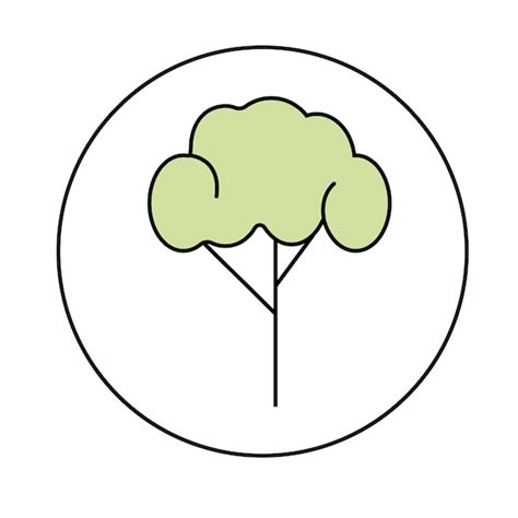 Premium Vector Tree Linear Color Vector Icon