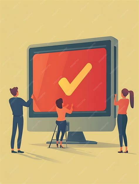 tiny people examining operating system error warning on web page