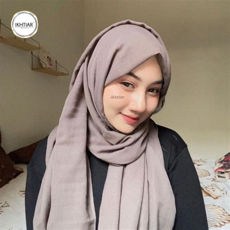 Jual Pashmina Dubai Shawl Bahan Voal Paris Viscose Ukuran 180x70