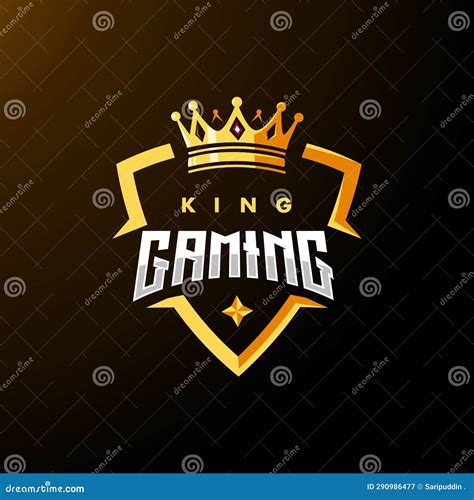 King Gaming Badge Stock Illustration Illustration Of Crown 290986477