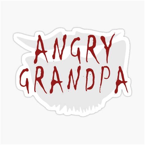 Angry Grandpa Sticker For Sale By Catieebee Redbubble