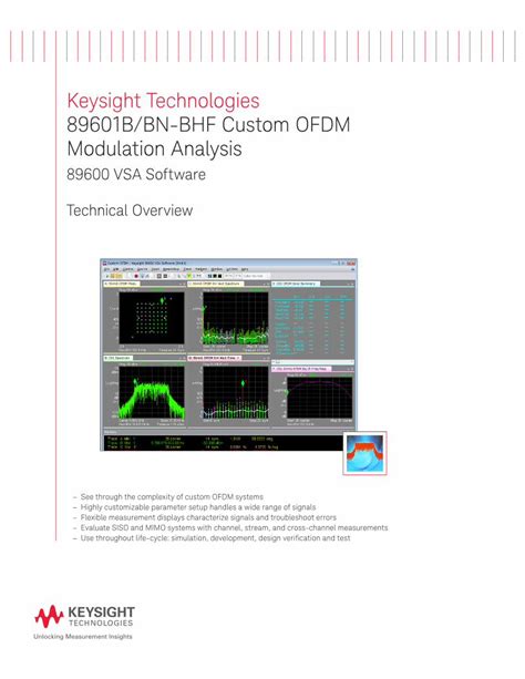 PDF Keysight Technologies 89601B BN BHF Custom OFDM Modulation