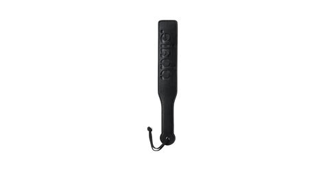 Obaie Faux Leather Logo Paddle Shop Here Sinful