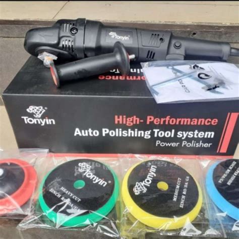 Promo TONYIN USA mesin poles detailing rotary RO polisher 5 inch TY-R01 ...