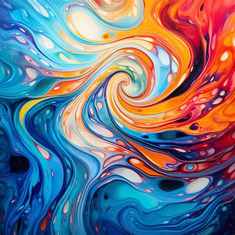 Fluid Fusion Colors Merging In The Swirling Ripples Stock Illustration Illustration Of Ready