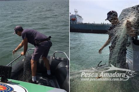 Pma Apreende 400 Metros De Redes No Canal Do Estuário De Santos Sp