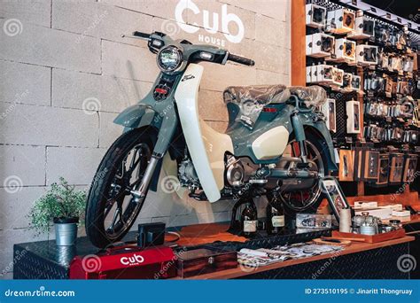 Nakhon Pathomthailand January 7 2023 View Of Honda Super Cub C 125