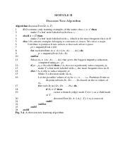 Module II Decision Tree AlgorithmMODULE II Decision Tree Algorithm