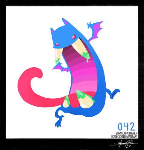 Golbat Pokemon One A Day By Bonnyjohn On Deviantart