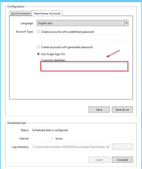 teamviewer ad connector unable to determine token account information