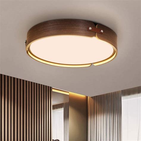 Zmh Deckenleuchte Zmh Led Deckenleuchte Holz Wohnzimmer Deckenlampe