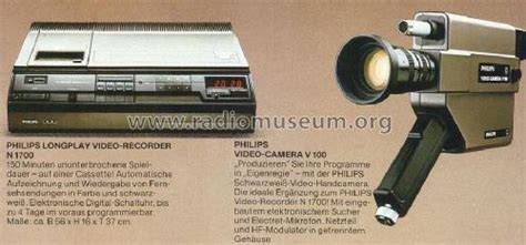 Video Cassette Recorder N1700 00 15 R Player Philips Österreich