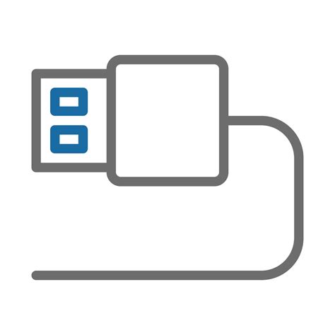 Usb Cable Connector Icon Concept Of Data Transfer Connection And Technology 54182847 Vector