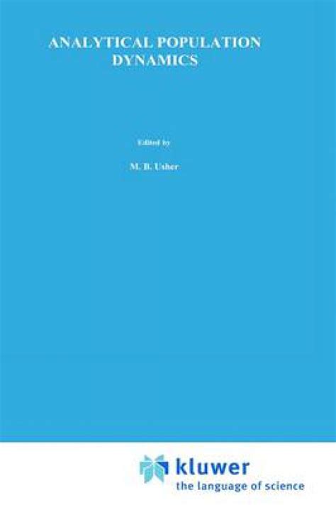 Analytical Population Dynamics Nhbs Academic And Professional Books