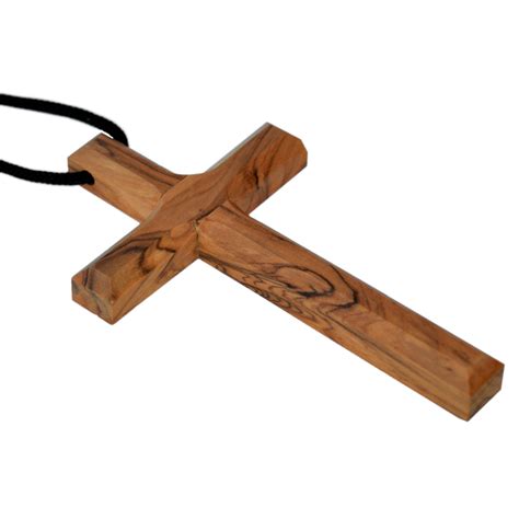 Croix d aube pour communion en bois d olivier fabriquée à Bethléem cm Croix d aube