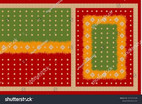 Multi Patterns Colorful Sari Design Textile Stock Illustration 2175771109 Shutterstock