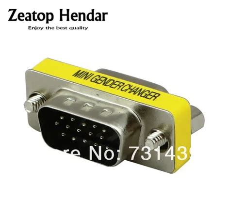 Pcs VGA Male To Male Connector Computer Display Adapter Plug Projector Connector In Connectors