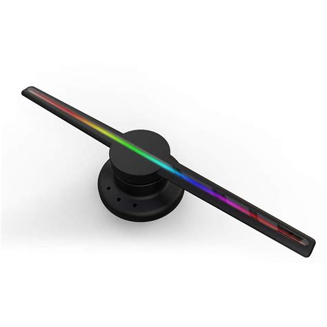 Microware Portable LED D D K Holographic Projector Hologram Player D Holographic Display Fan