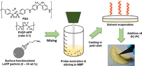 Schematic View Of The Membrane Fabrication Process And A Snapshot Of