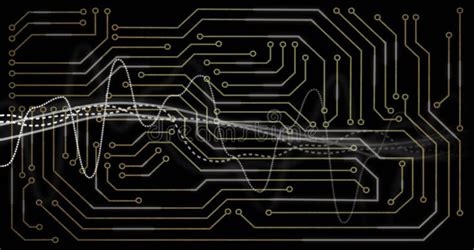Animation Of Digital Data Processing Over Circuit Board Stock Footage