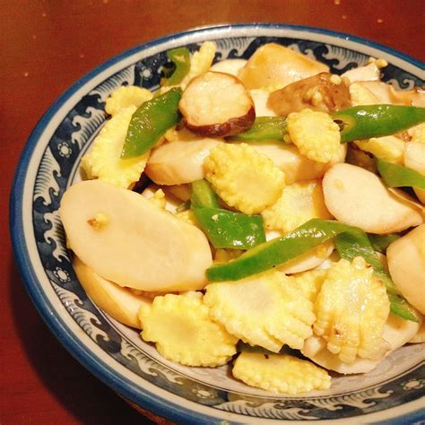 尖椒粟米芯炒雞脾菇食譜做法 艾華斯的Cook1Cook食譜分享