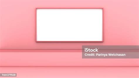 핑크 갤러리 내부 빈 프레임 기하학적 스텝 큐브 3d 렌더링 0명에 대한 스톡 사진 및 기타 이미지 0명 강단 개념 Istock