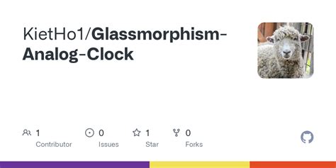 Github Kietho1glassmorphism Analog Clock