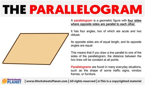What Is A Parallelogram Definition Of Parallelogram