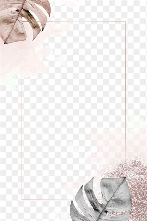 Minimal Frame Png With Luxury Leaf Free Image By Nunny