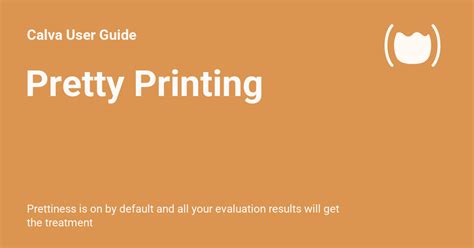 Pretty Printing Calva User Guide Pretty Printing Calva User Guide